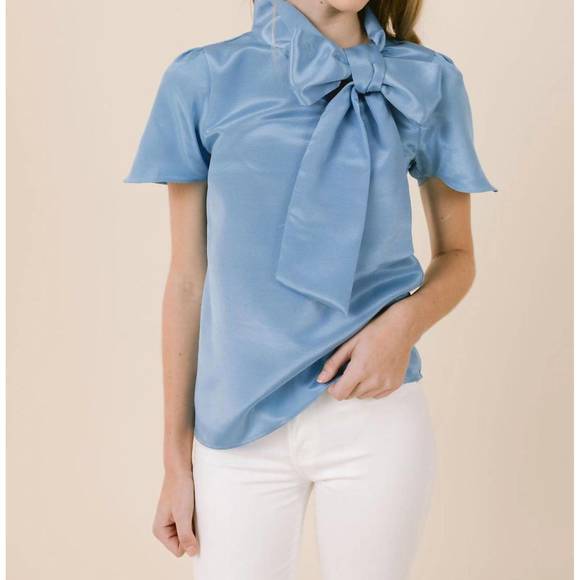 Laroque | Tops | New Laroque Cannon Top In Cadet Blue | Poshmark